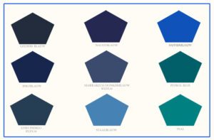 Diep en donker: blauw op de muur - Love This Art